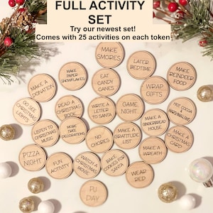 Advent Tokens, 25 Days of Christmas, Stocking Stuffer, Stoking Fillers ...