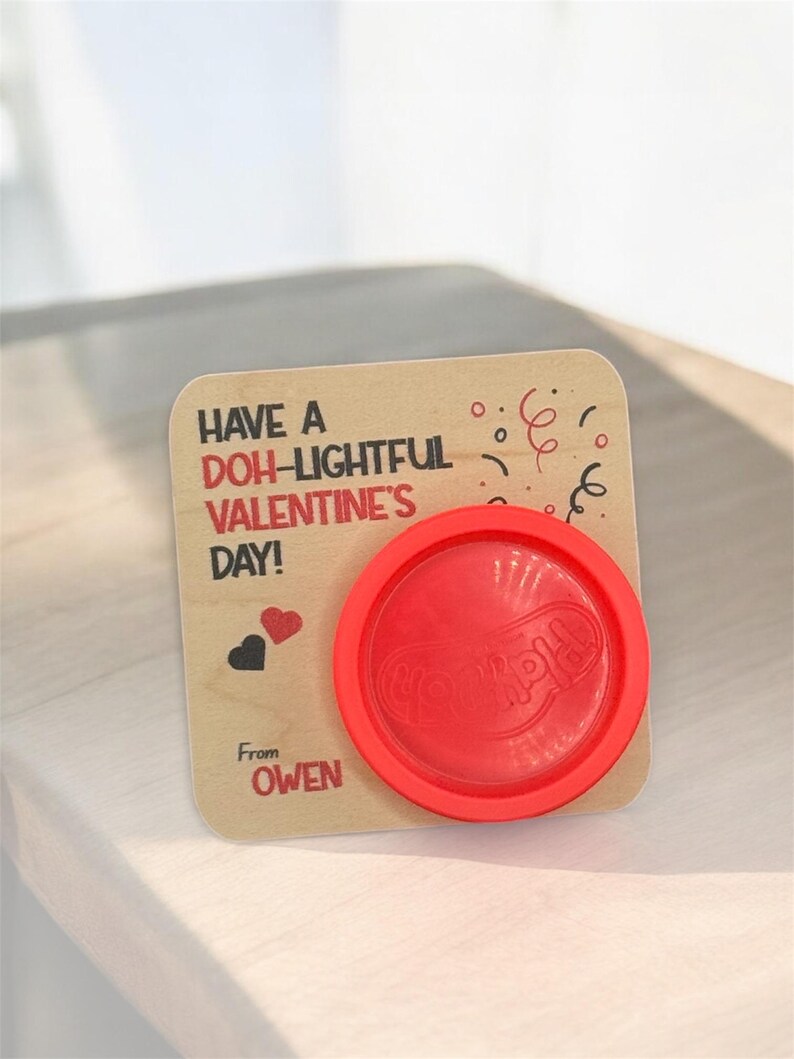 Tarjetas de San Valentín de plastilina, regalos de San Valentín para ...
