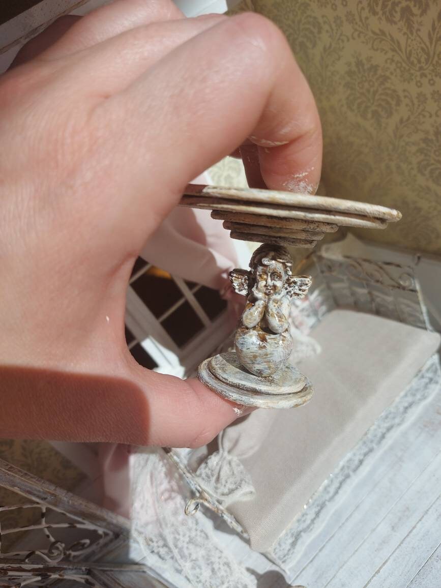 Miniature Antique Angel Coffee Table One Inch Scale Vintage | Etsy