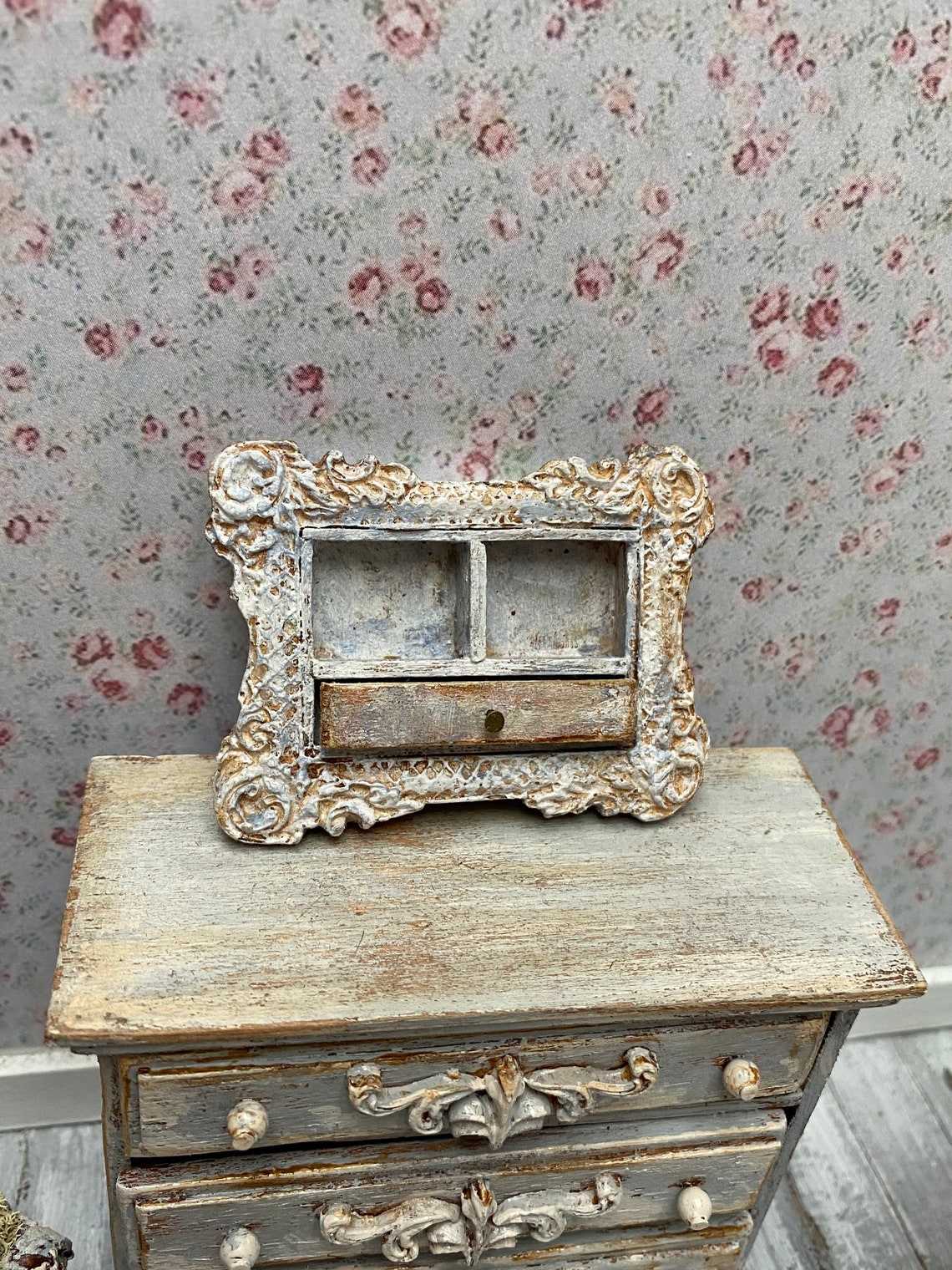 Antique Baroque French Style Miniature Frame Shelf 1:12 | Etsy