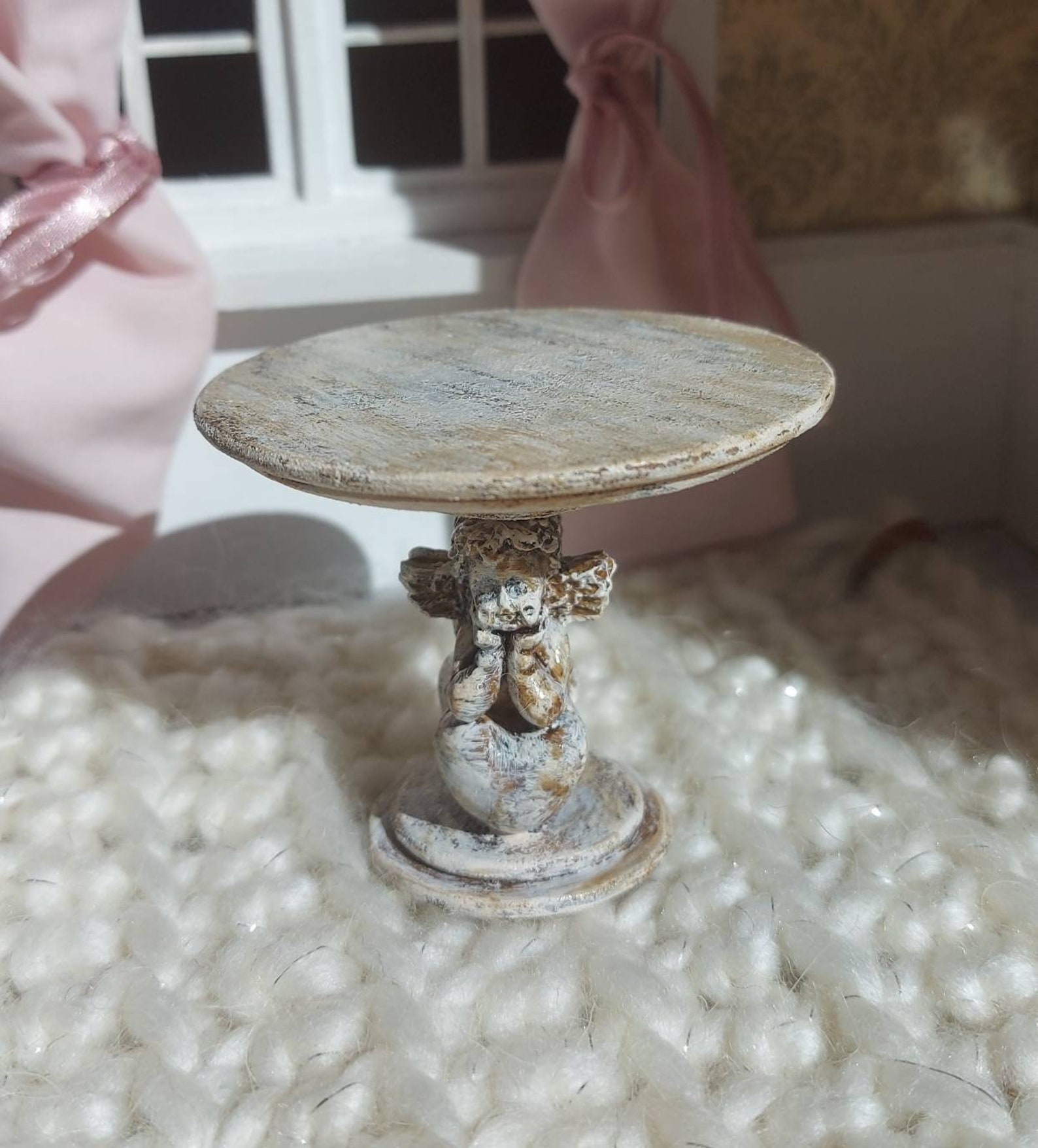 Miniature Antique Angel Coffee Table One Inch Scale Vintage - Etsy