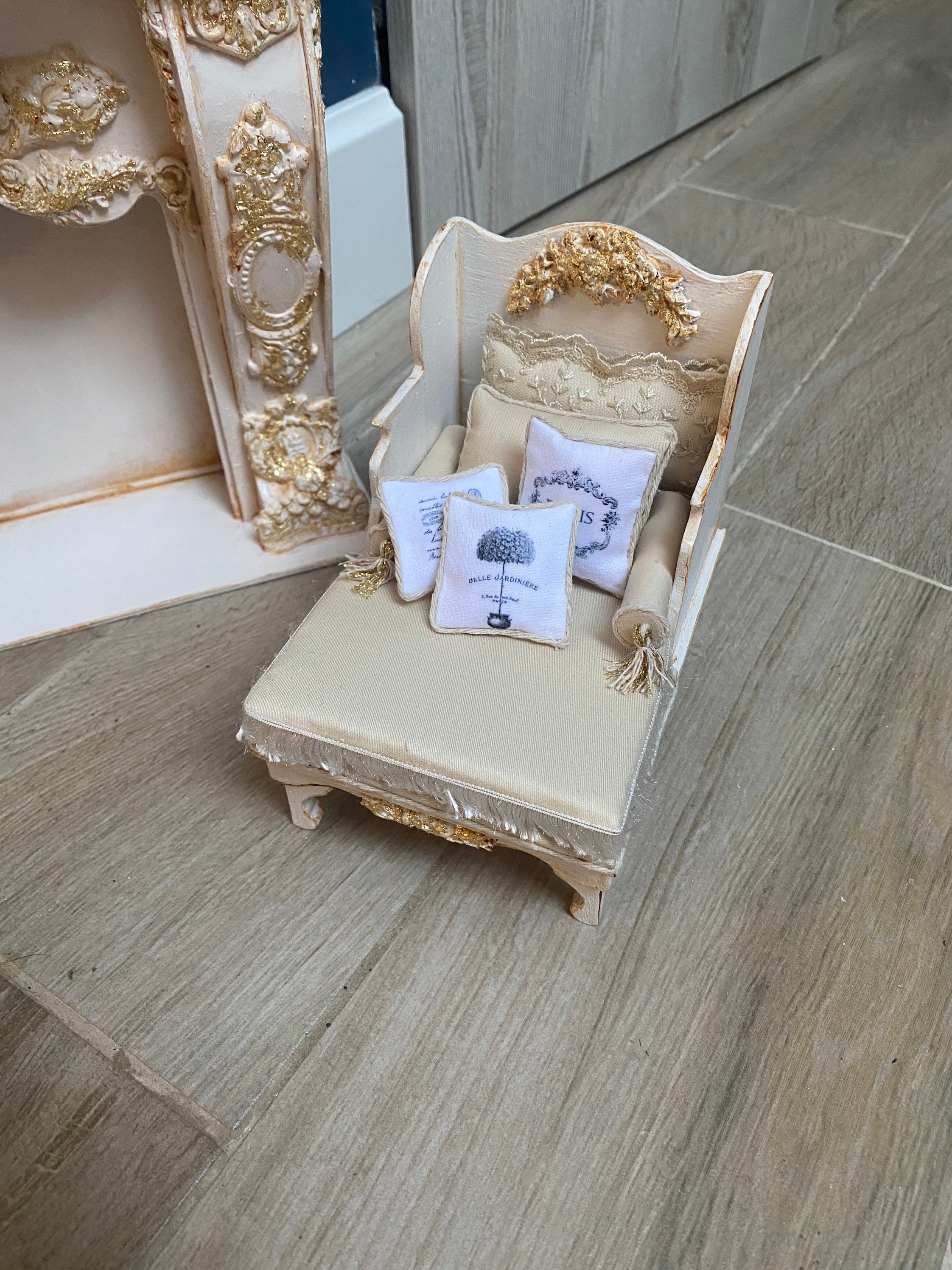 Miniature Antique Baroque Wooden Canabescale Miniature French - Etsy