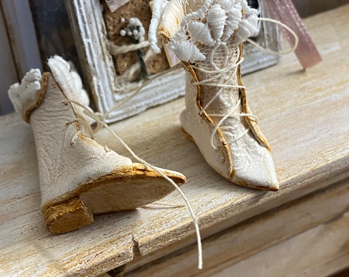 Miniature Victorian Leather Ladys Boots/victorian - Etsy
