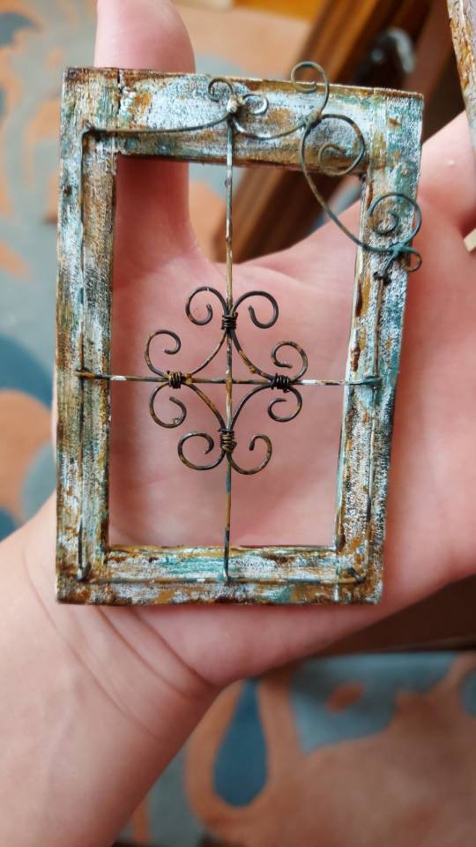 Miniature Dollhouse Wooden Window Antique Wire Window - Etsy