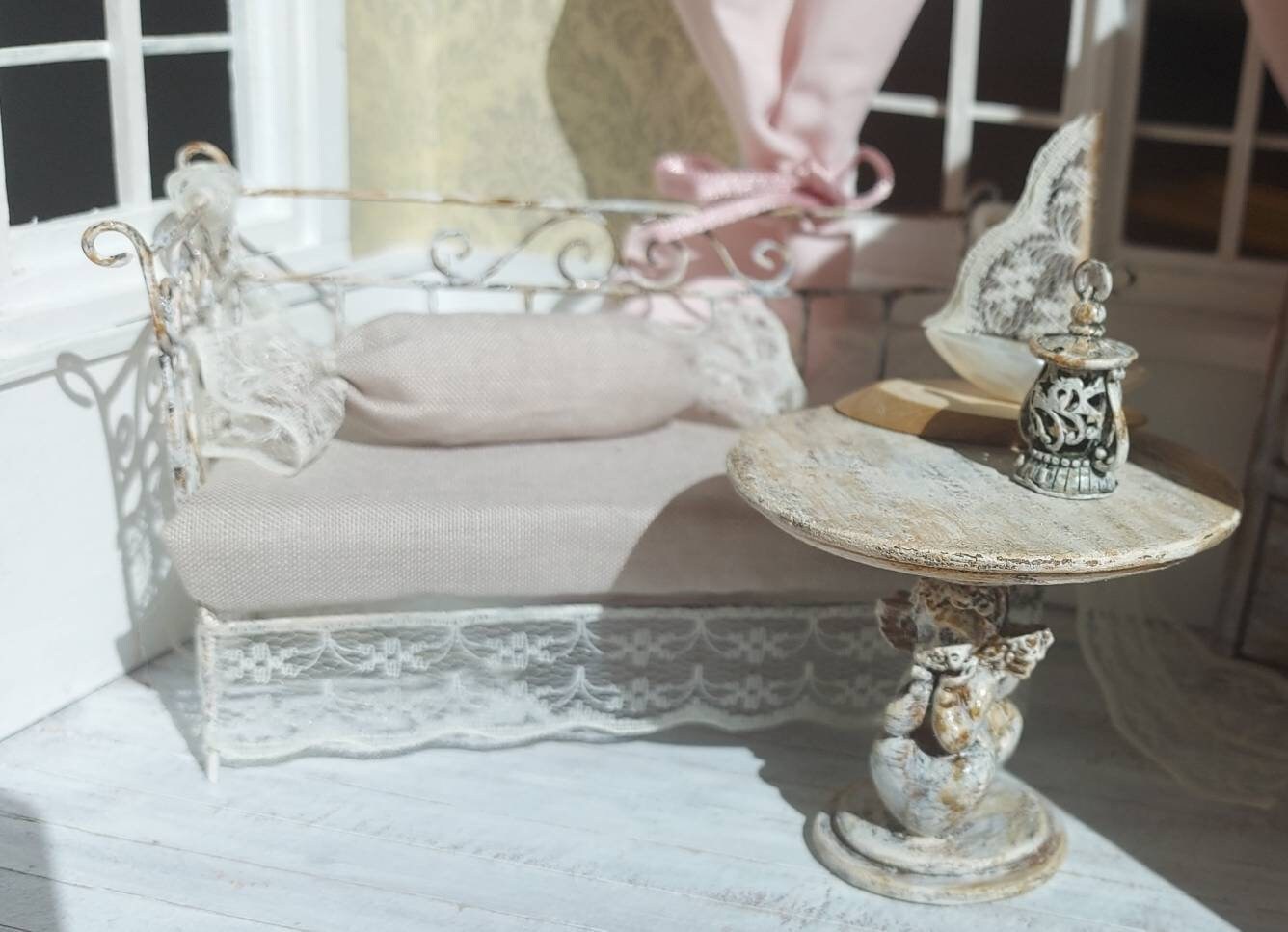 Miniature Antique Angel Coffee Table One Inch Scale Vintage | Etsy