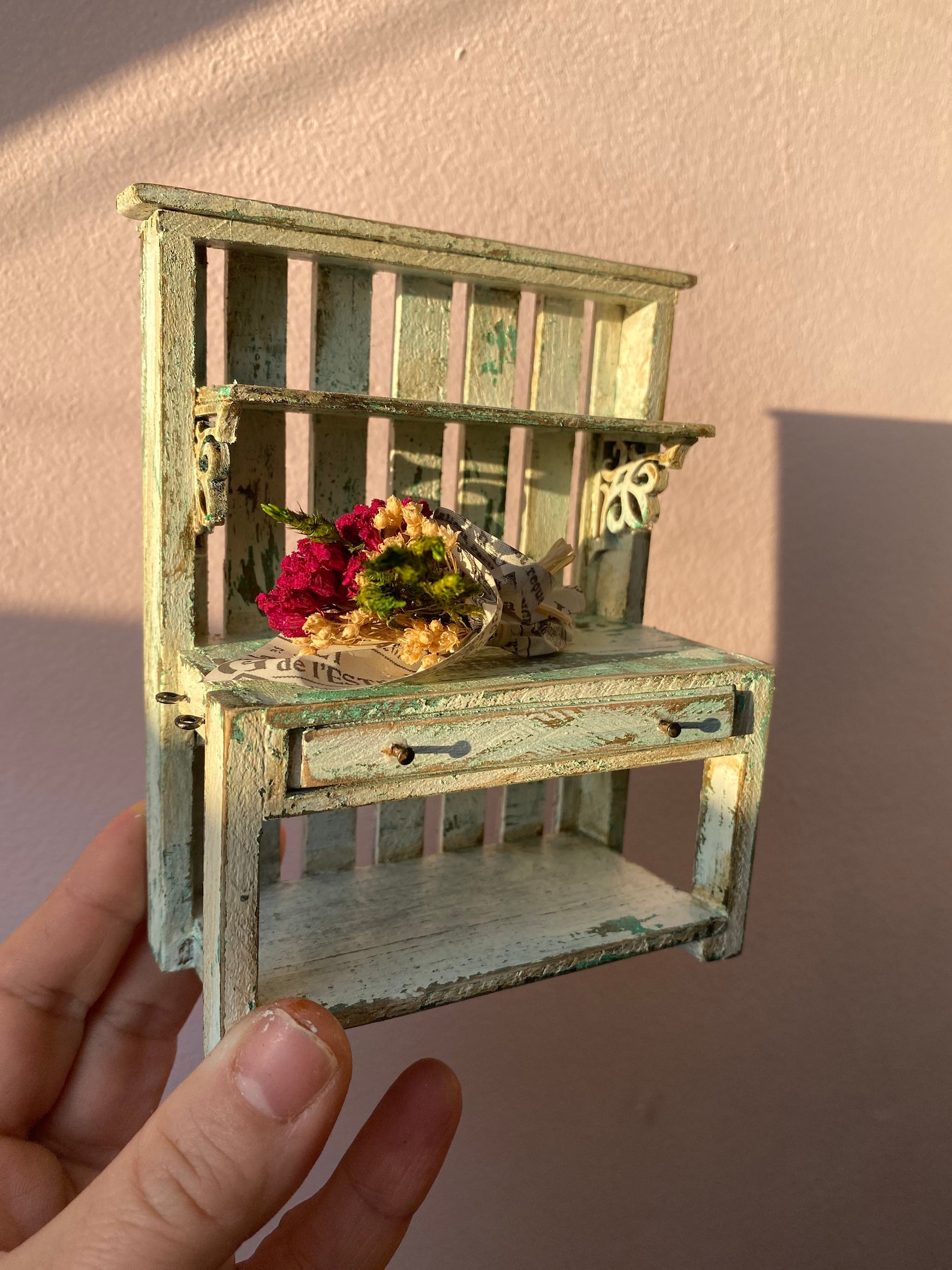 Miniature Garden Bench One Inch Scale Made of Wood Vintage - Etsy