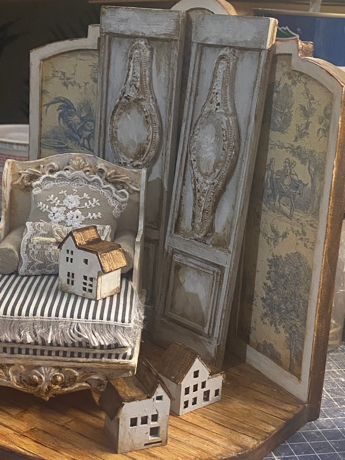 Miniature Wooden Doors/two Wooden Panels/doors With Ornaments - Etsy