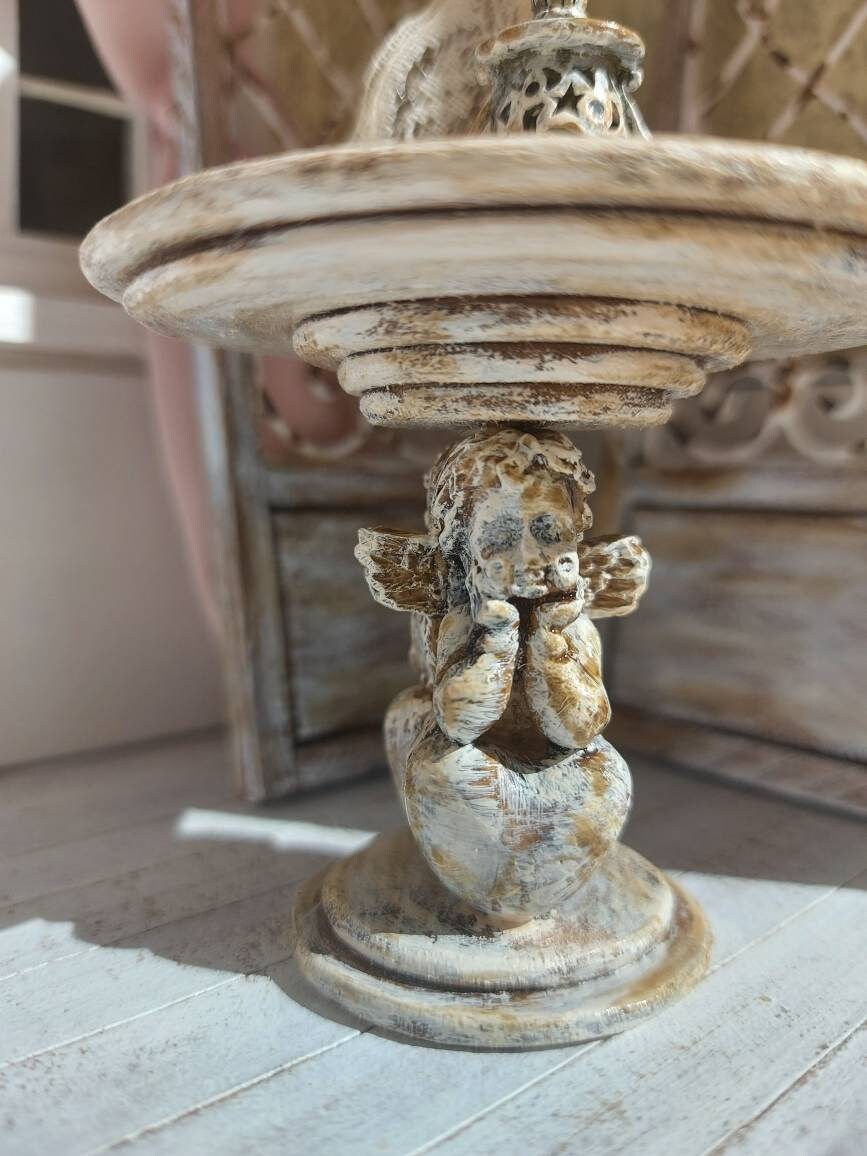 Miniature Antique Angel Coffee Table One Inch Scale Vintage | Etsy