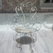 Miniature French Bistro Chair, Dollhouse 'wrought Iron' Chair ...