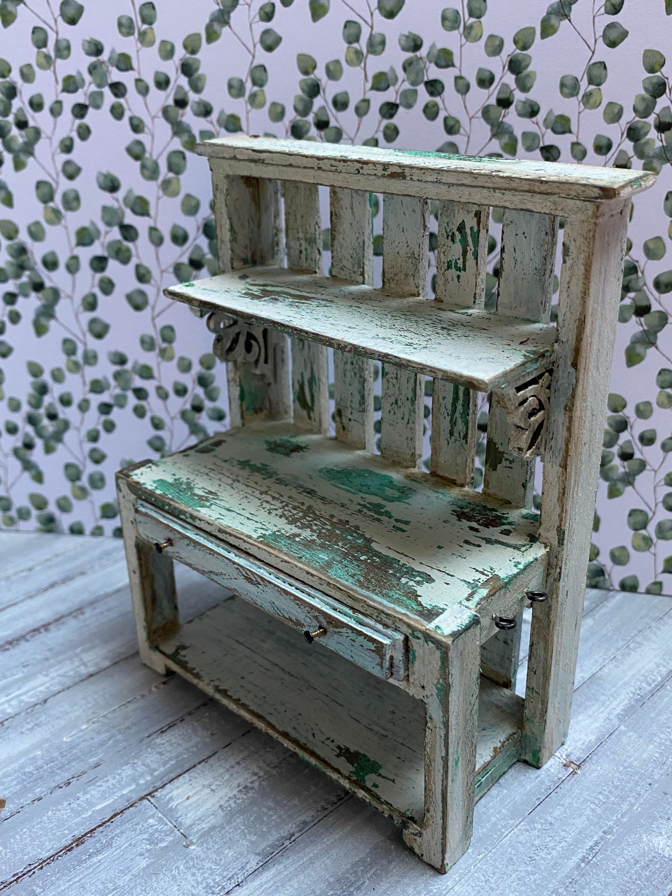 Miniature Garden Bench One Inch Scale Made of Wood Vintage - Etsy