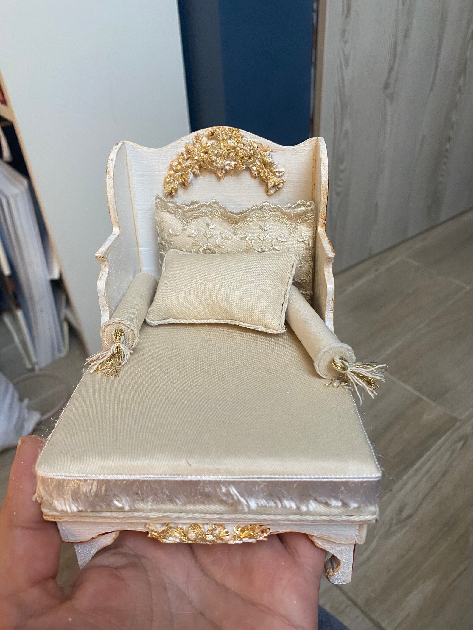 Miniature Antique Baroque Wooden Canabescale Miniature French - Etsy