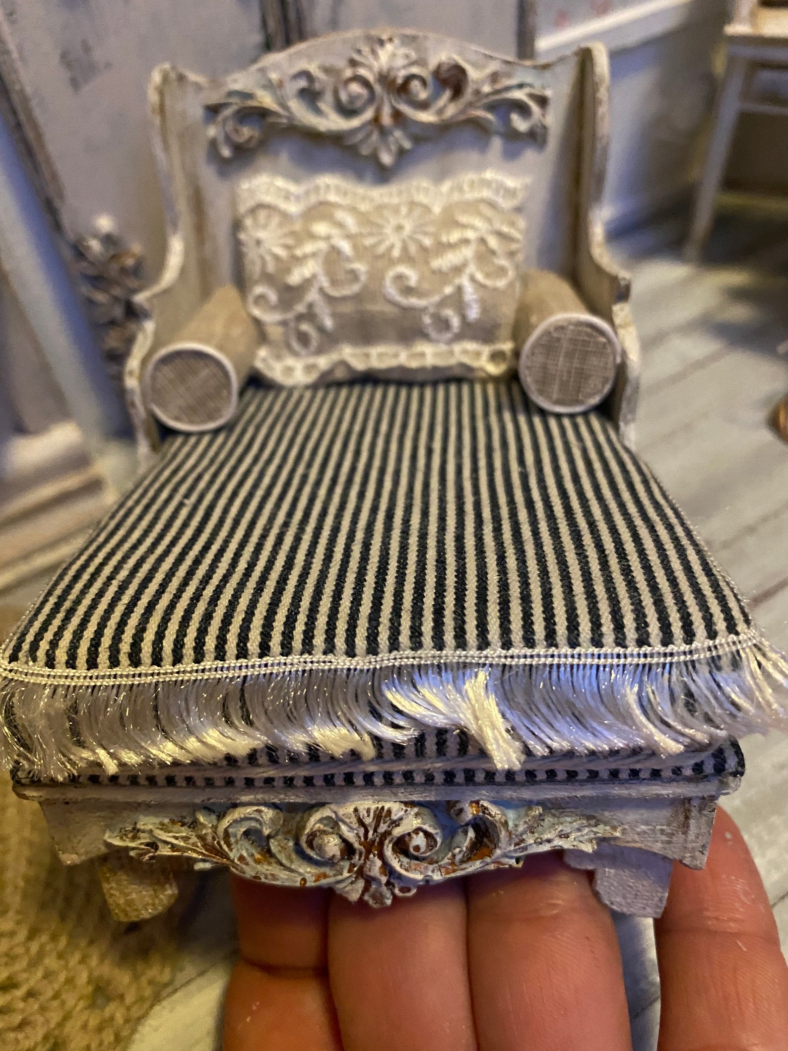 Miniature Antique Baroque Wooden Canabe One Inch Scale - Etsy