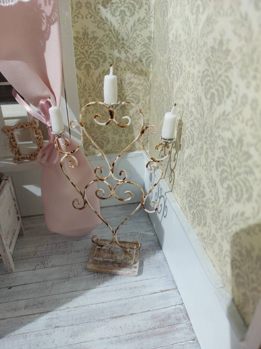 Miniature Wire Candelabra Dollhouse Floor Tall Candelabra - Etsy