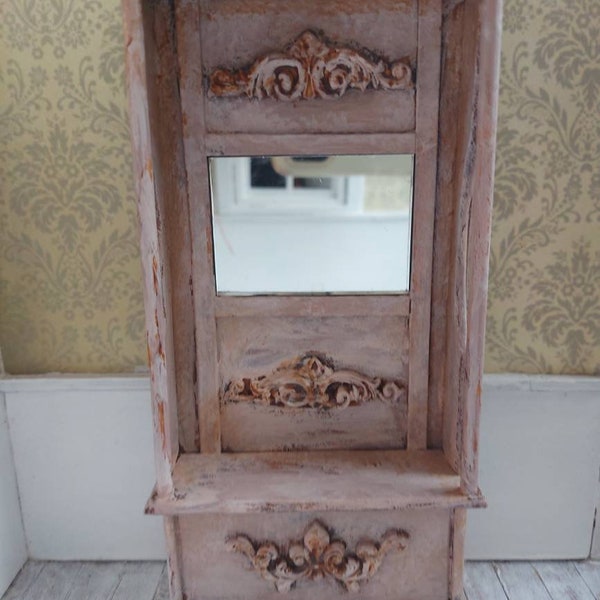 Antique Hall Tree With Bench and Mirror - Etsy