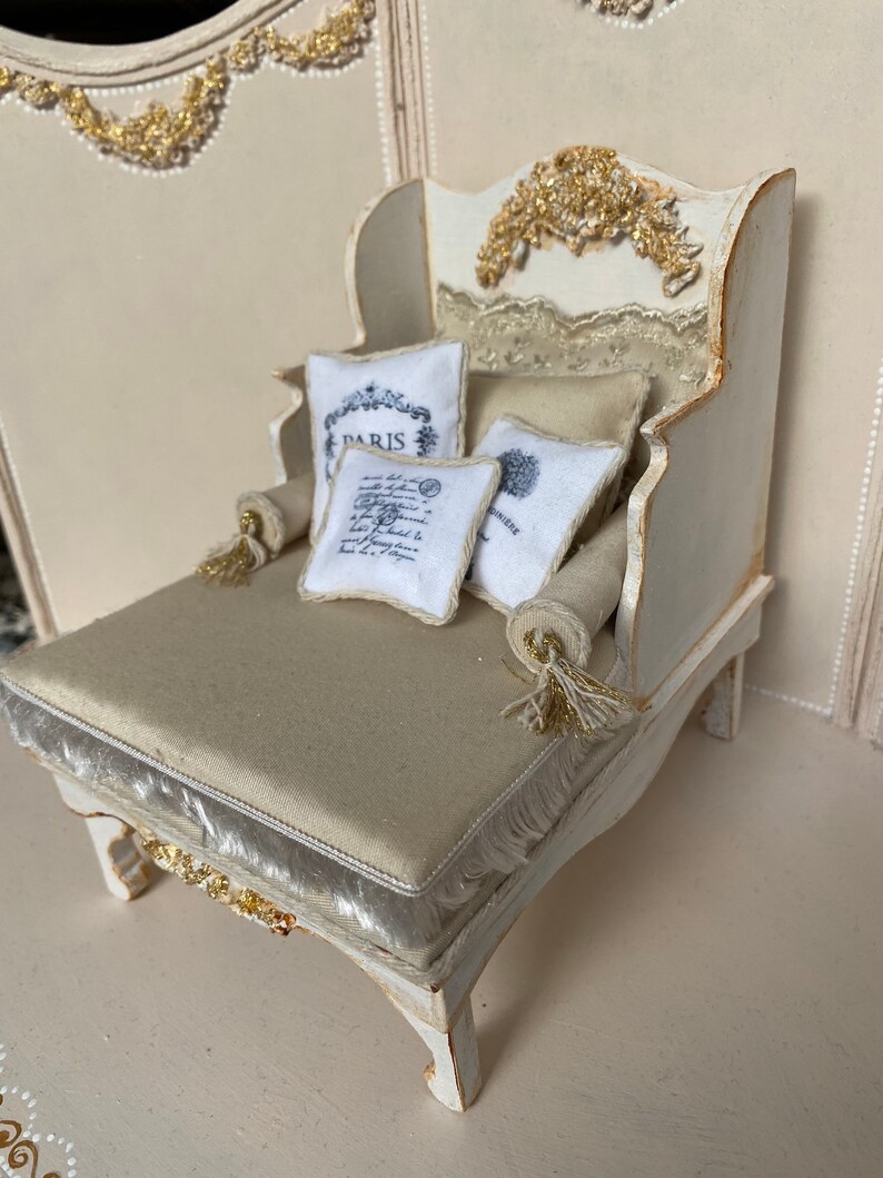 Miniature Antique Baroque Wooden Canabescale Miniature French - Etsy