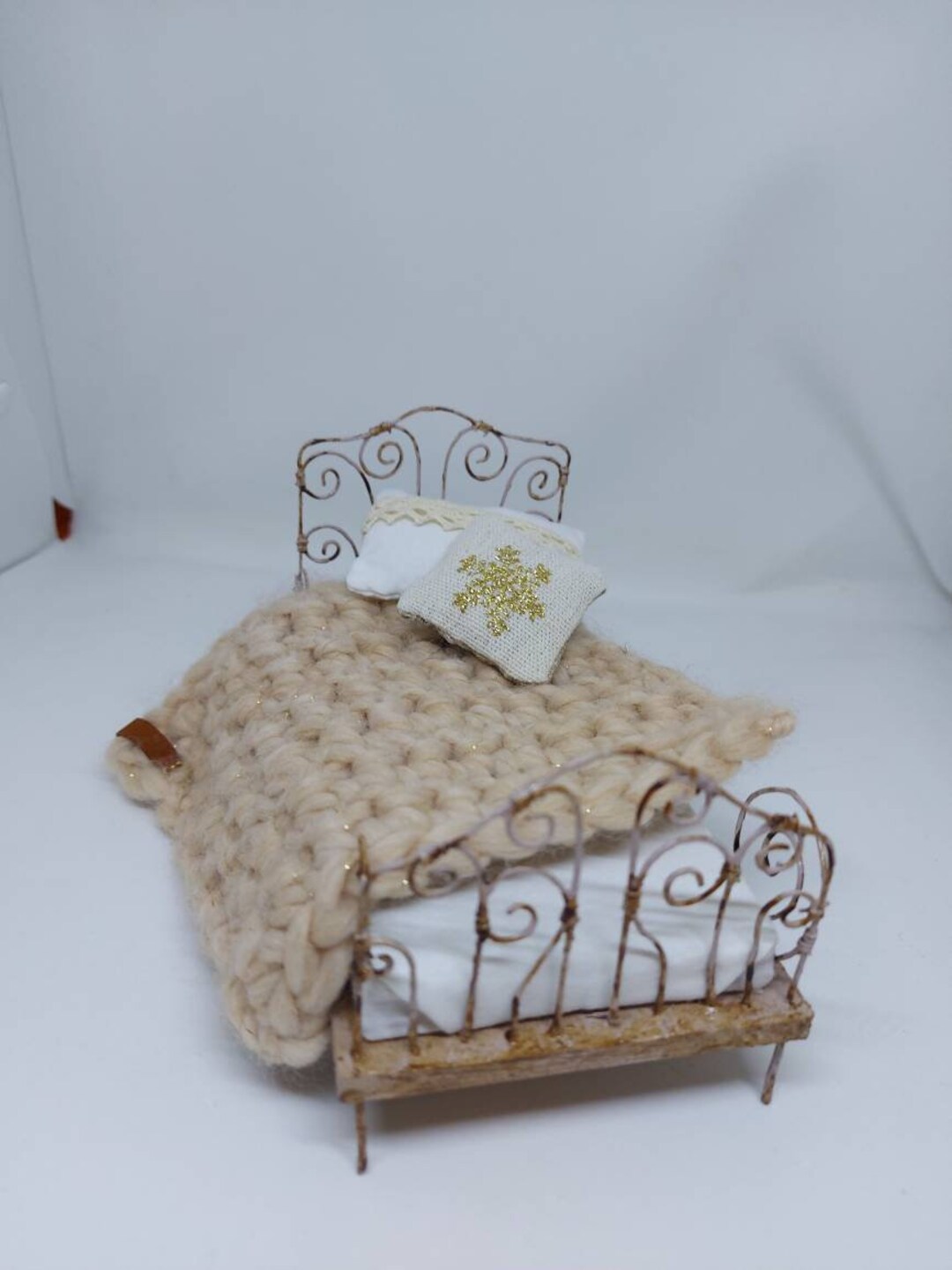 Miniature Wire Bed With Matress One Pillow and Conforter One - Etsy