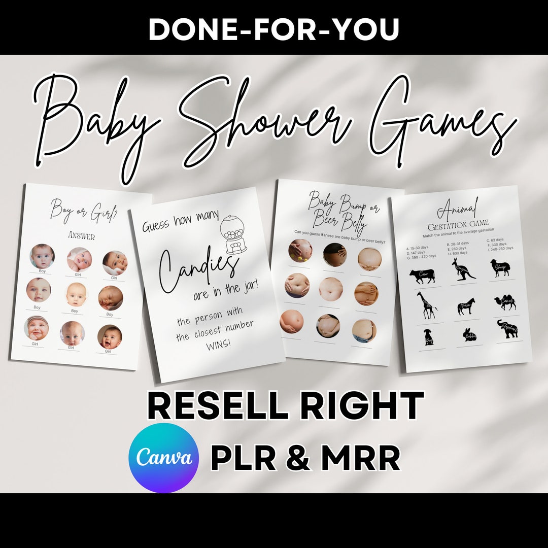 Master Resell Rights Baby Shower Bundle Mmr, Plr Digital Products ...