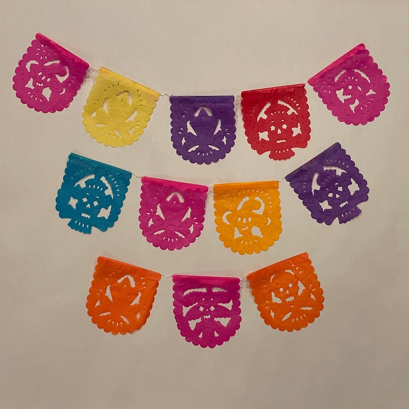 Mini Dia De Muertos Banner - Etsy