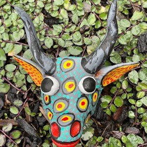 Small devil Masks From Michoacan, Mexican Folk Art, Ocumicho Folk Art ...
