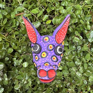 Small "devil" Masks From Michoacan, Mexican Folk Art, Ocumicho Folk Art ...