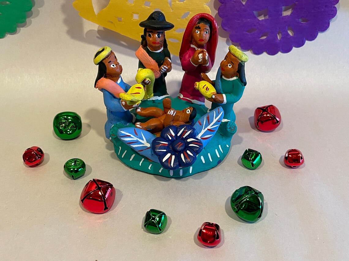 Mexican NATIVITY Set, Mexican Nativity, Mexican Creche, Christmas Decor ...