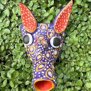 Small devil Masks From Michoacan, Mexican Folk Art, Ocumicho Folk Art ...