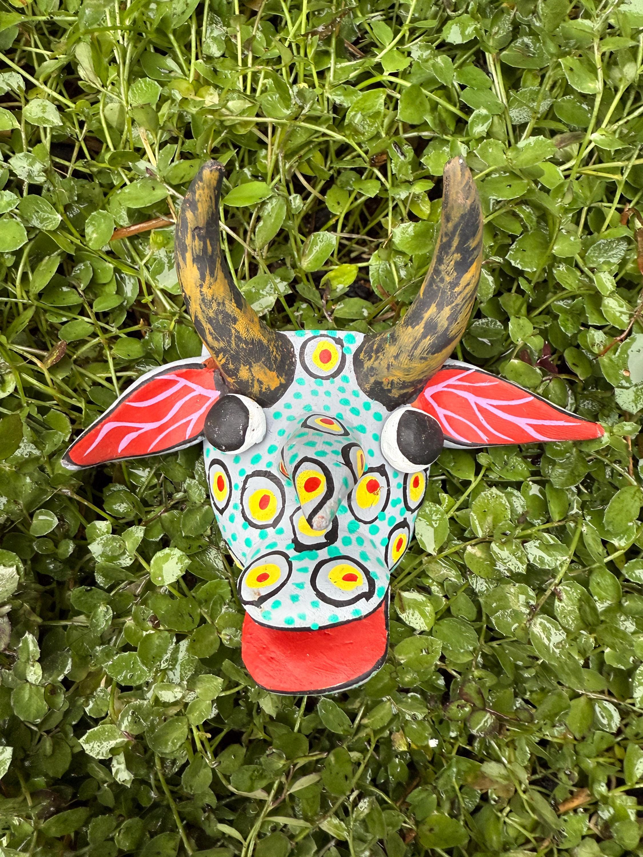 Small "devil" Masks From Michoacan, Mexican Folk Art, Ocumicho Folk Art ...