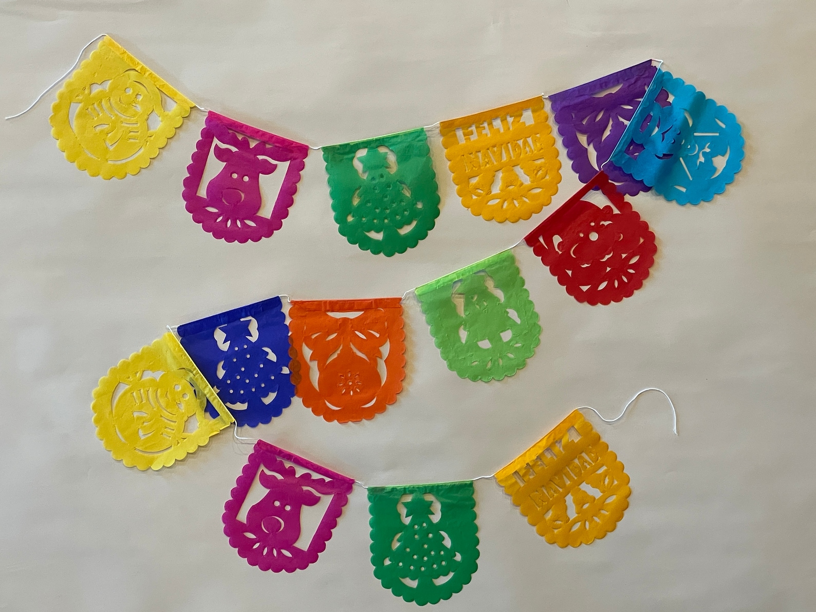 CHRISTMAS Papel Picado, MINI Papel Picado, Christmas Banner, Papel ...