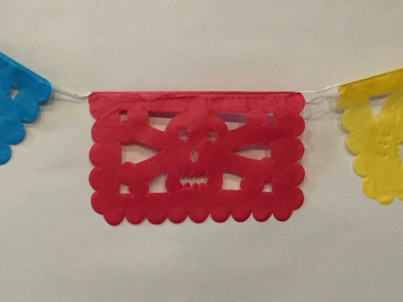 DAY of the DEAD Papel Picado MINI Dia De Muertos Mexican | Etsy