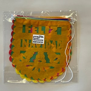 CHRISTMAS Papel Picado, MINI Papel Picado, Christmas Banner, Papel ...