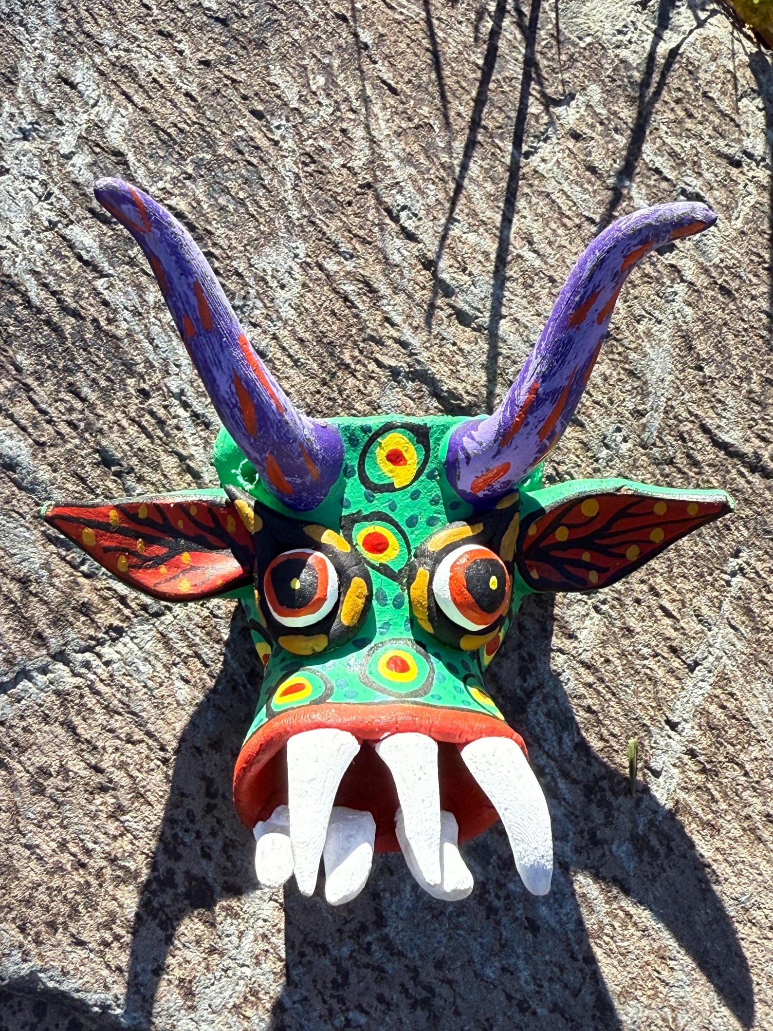 Small "devil" Masks From Michoacan, Mexican Folk Art, Ocumicho Folk Art ...