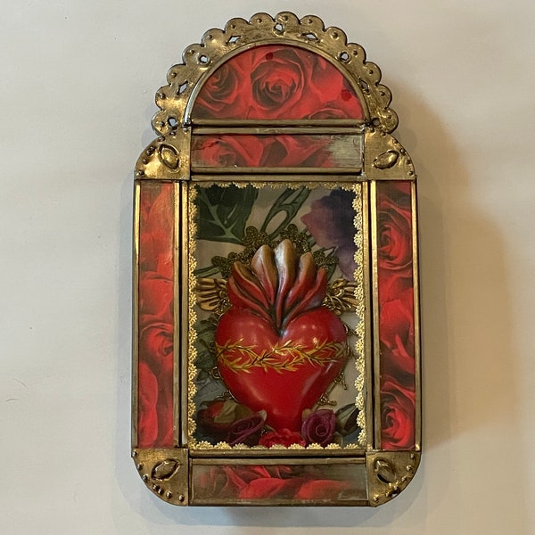 Antique Mexican Tin Retablo - Etsy