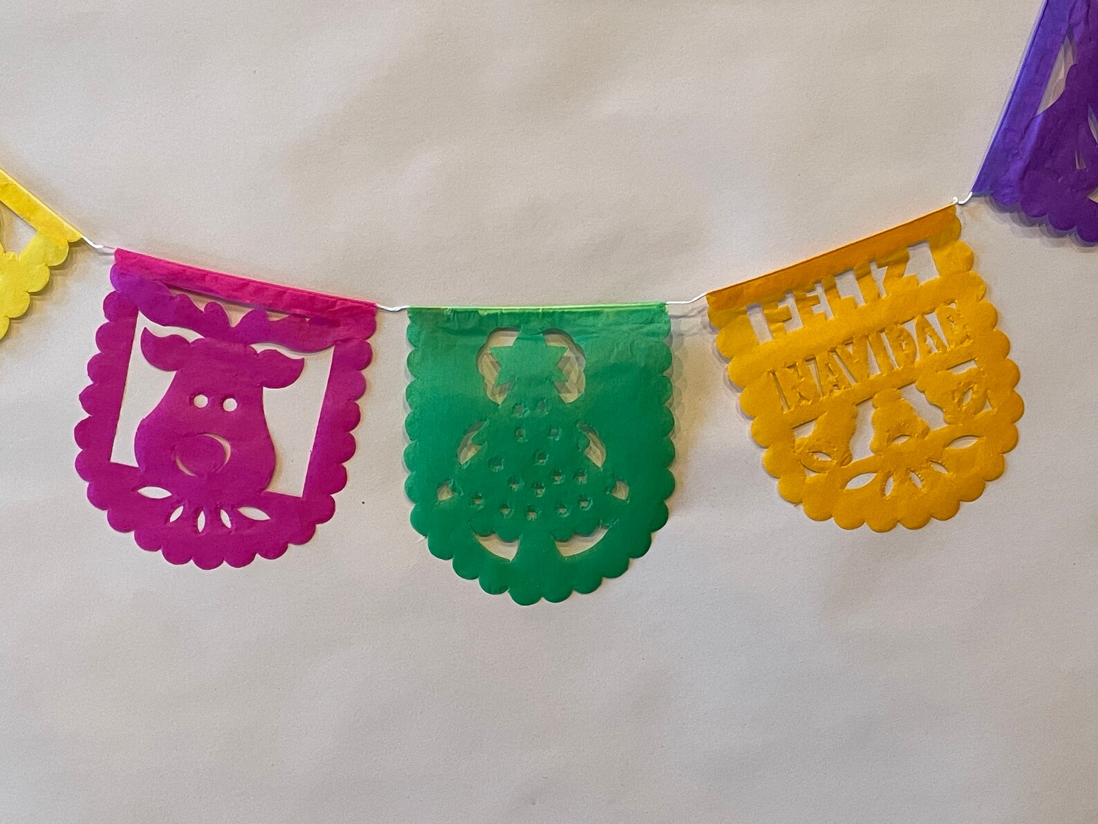 CHRISTMAS Papel Picado, MINI Papel Picado, Christmas Banner, Papel ...