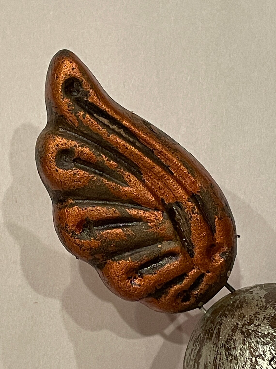 Large Silver CLAY HEART With WINGS Mexican Heart Mexican | Etsy