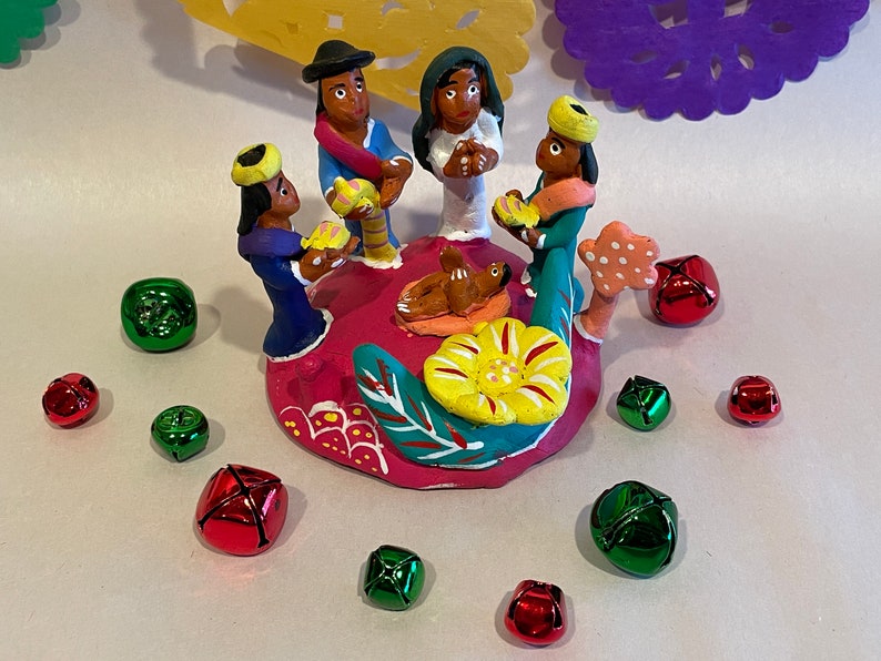 Mexican NATIVITY Set, Mexican Nativity, Mexican Creche, Christmas Decor ...