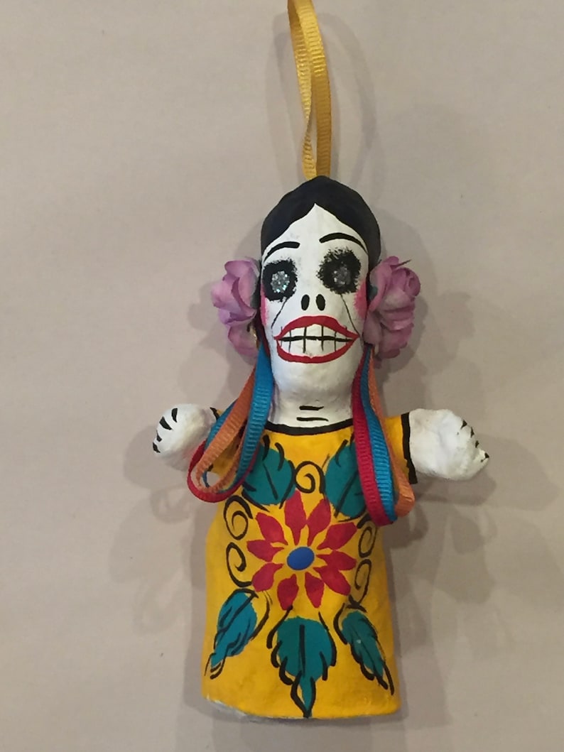Mini DAY of the DEAD Ornaments Dia De Los Muertos Mexican - Etsy