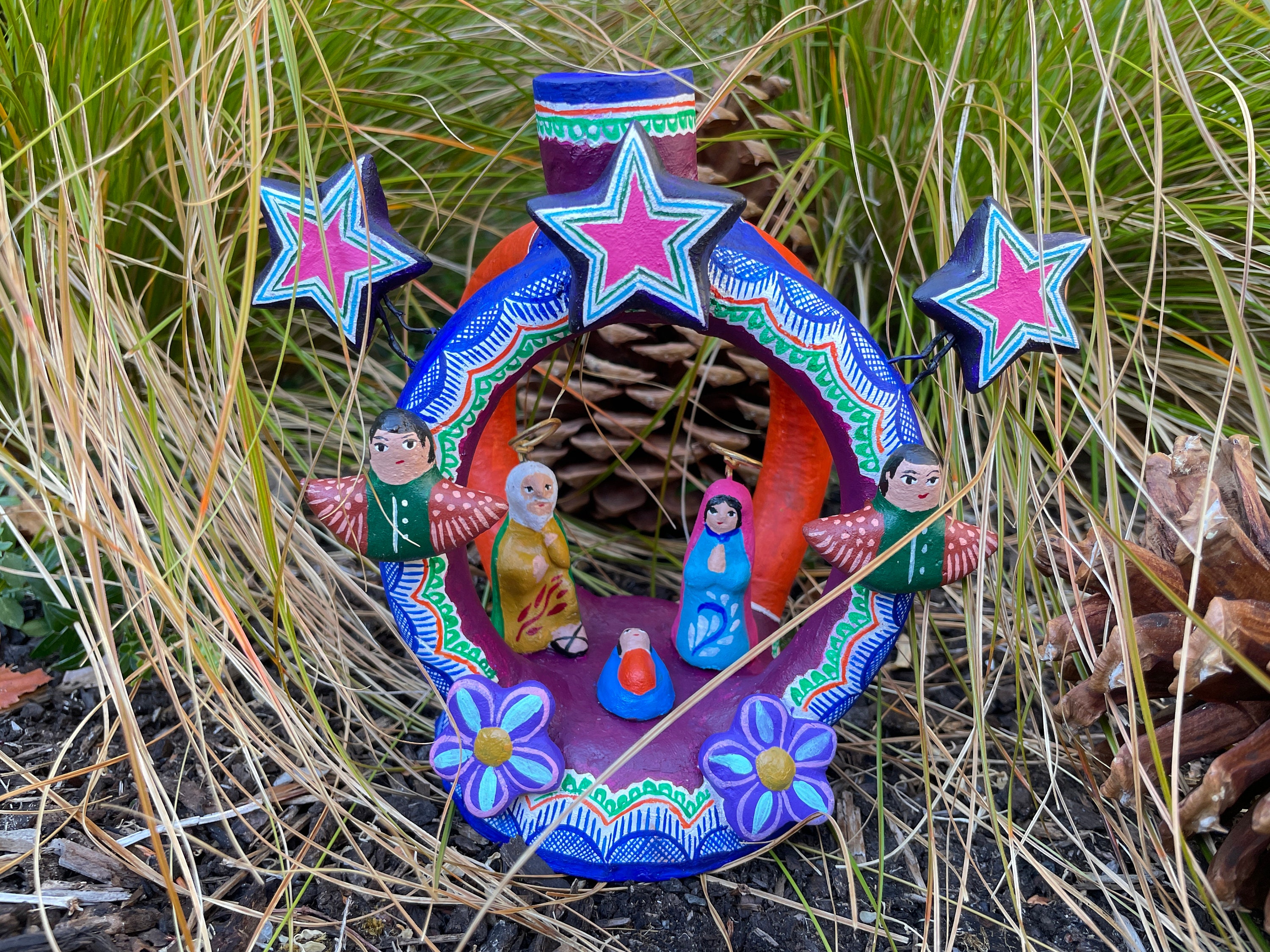 Mexican NATIVITY Set, Mexican Nativity, Mexican Creche, Christmas Decor ...
