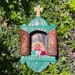 Antiqued Turquoise Nicho, JESUS With SACRED HEART Image, Mexican Nicho ...