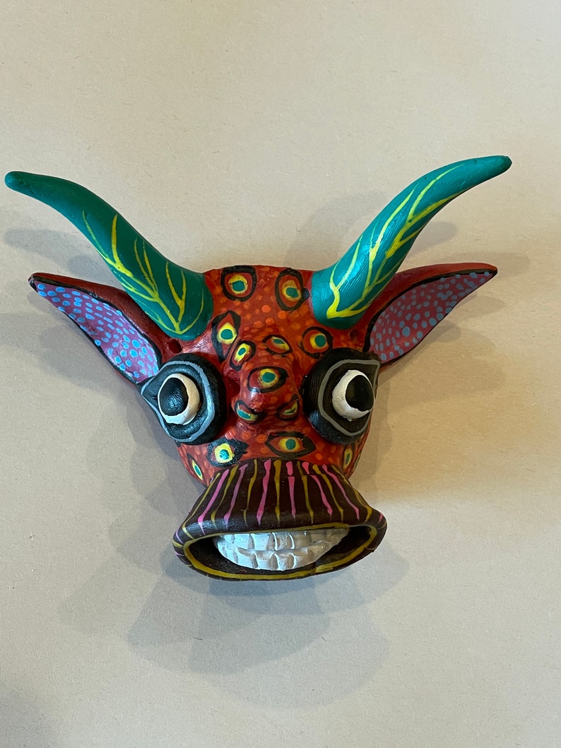 Small devil Masks From Michoacan Mexican Folk - Etsy