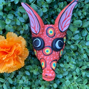 Small devil Masks From Michoacan, Mexican Folk Art, Ocumicho Folk Art ...