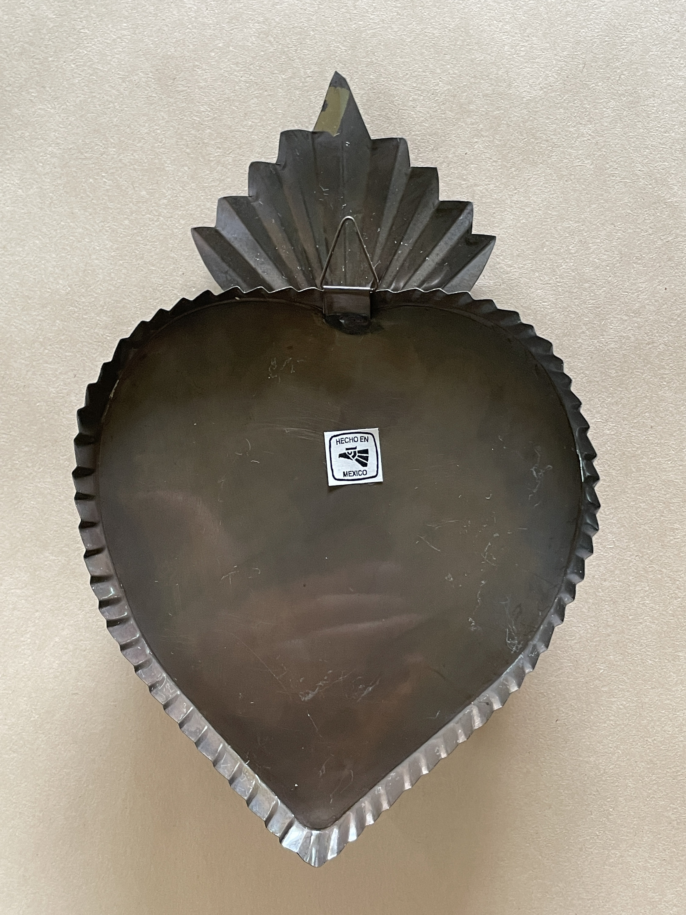 Sacred Heart Shaped Nicho With Glass Door, Mexican Nicho, Mexico ...