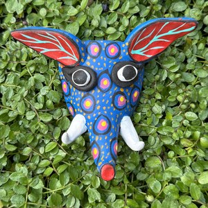 Small devil Masks From Michoacan, Mexican Folk Art, Ocumicho Folk Art ...