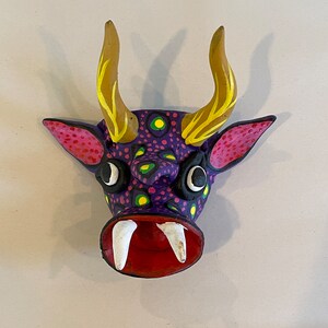 Small devil Masks From Michoacan Mexican Folk - Etsy
