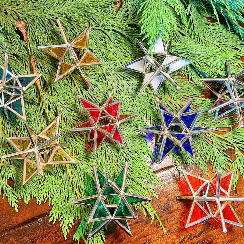 Glass Star Ornament - Etsy
