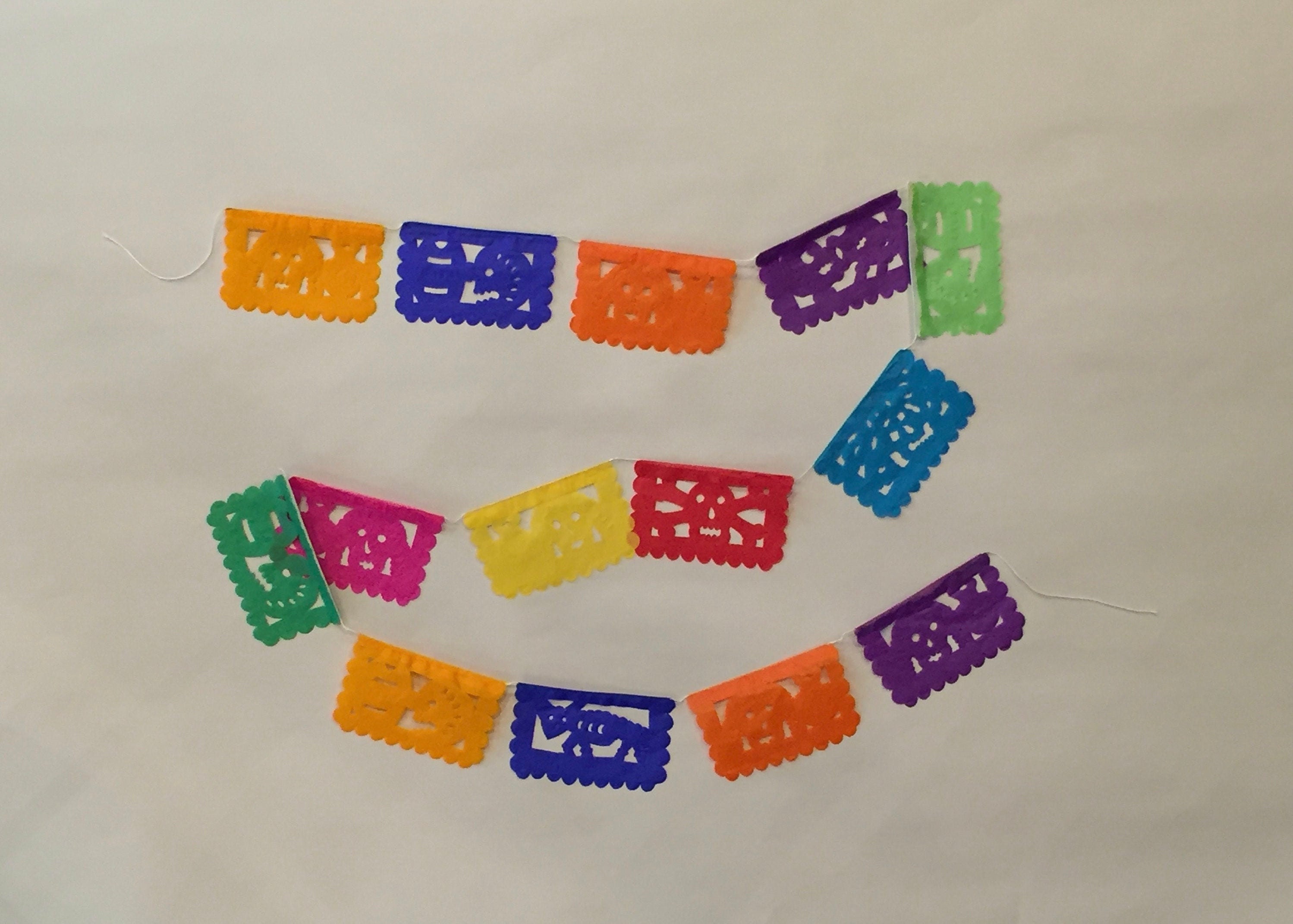 DAY of the DEAD Papel Picado MINI Dia De Muertos Mexican | Etsy