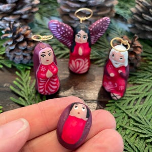 Mini Clay Nativity, Small Mexican Nativity, Red Tones, Mexican Nativity ...