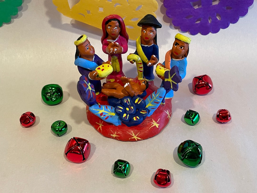 Mexican NATIVITY Set, Mexican Nativity, Mexican Creche, Christmas Decor ...