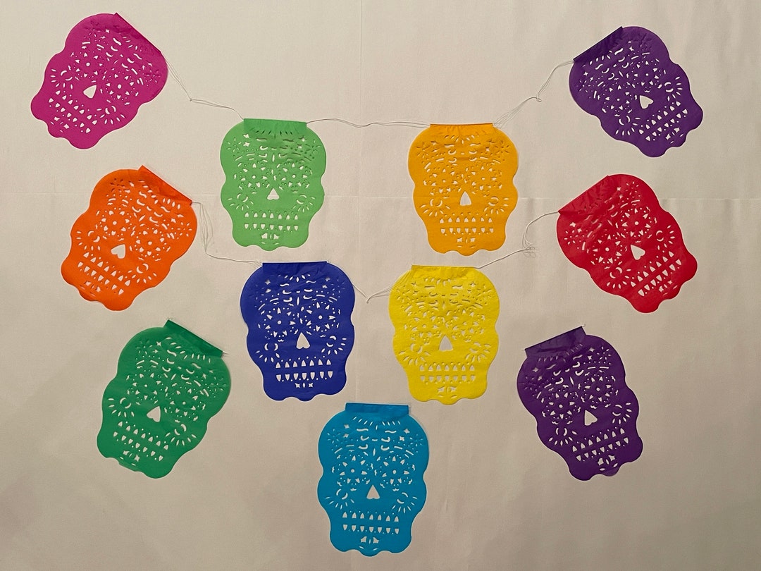 DAY of the DEAD, Papel Picado, Papel Picado Calavera, Dia De Muertos ...