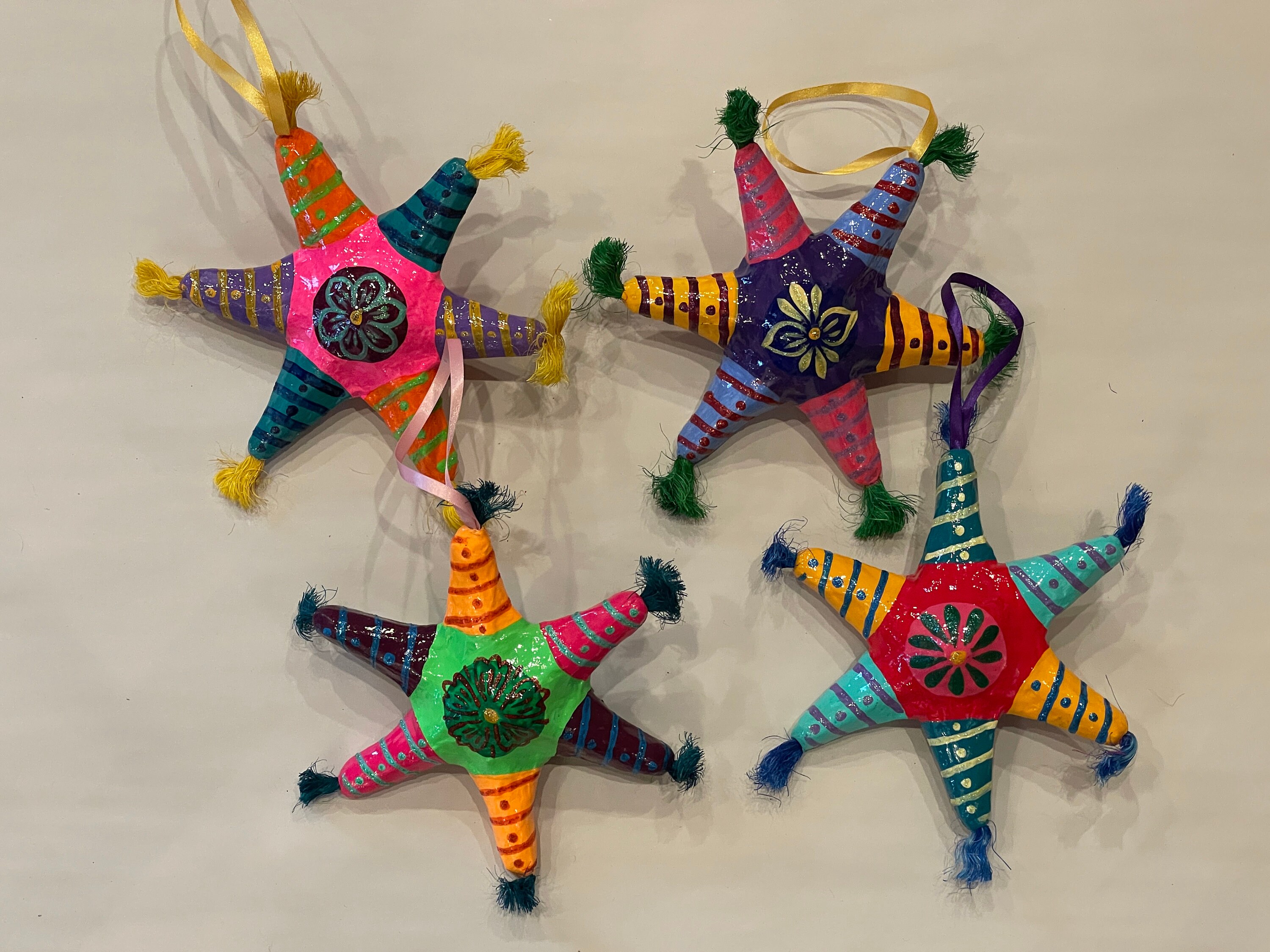 LARGE Mexican PINATA Ornaments, Mexican Christmas Ornament, Paper Mache ...