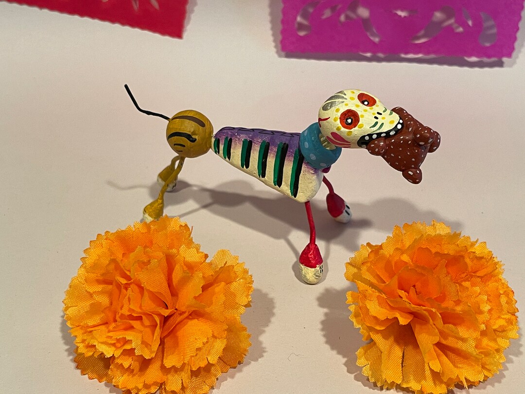 Day of the Dead CATRINA Dog, Dia De Los Muertos Dog, Dog With Pan De ...